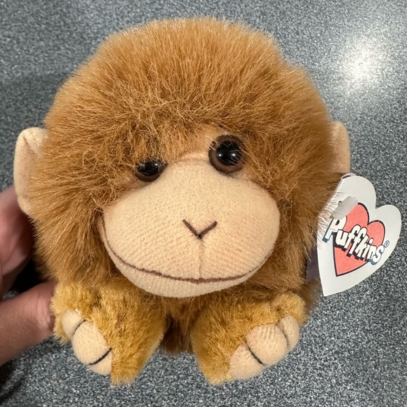 Toys | Vintage 1997 Puffkins Plush Toy Named Amber The Monkey Animal ...